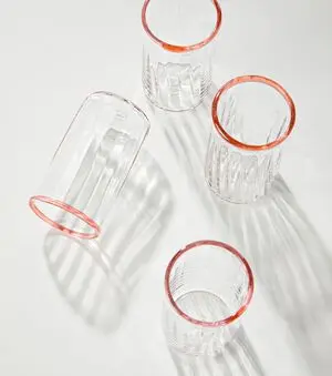 AKUA OBJECTS Peter Small Set Of 4 Glasses - Orange