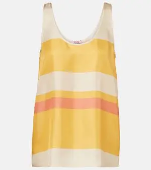 ERES Sorbets Striped Silk Twill Top