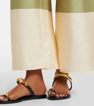 ERES Lollipop Silk Twill Wide-leg Pants - Multicoloured