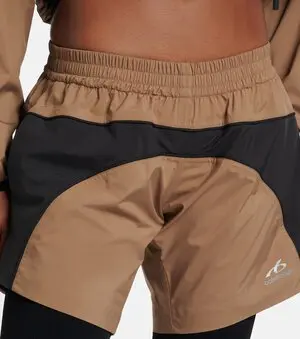 Balenciaga Colorblocked Taffeta Shorts