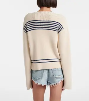 Balenciaga Striped Cotton Sweater