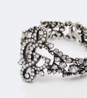 Gucci Gg Marmont Embellished Cuff Bracelet