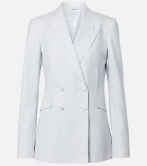 Gabriela Hearst Angela Wool And Silk Blazer - Blue