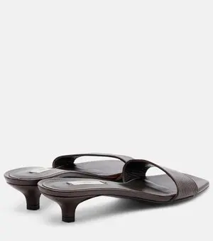 TOTEME Embossed Leather Mules