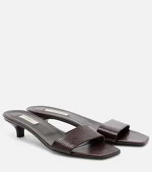 TOTÊME Toteme Embossed Leather Mules