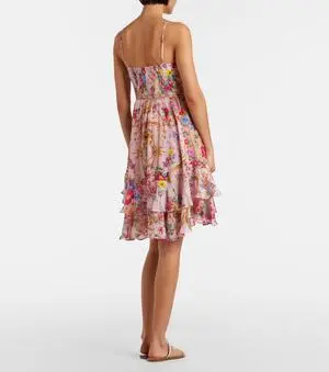 Camilla Silk Floral Minidress