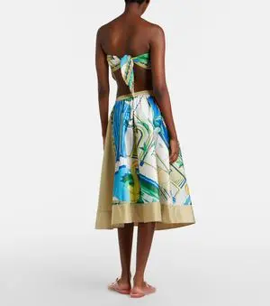 Tory Burch Printed Midi Skirt