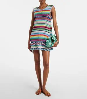 GANNI Crocheted Minidress