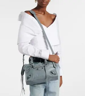 Balenciaga Small Leather Top-handle Bag - Grey