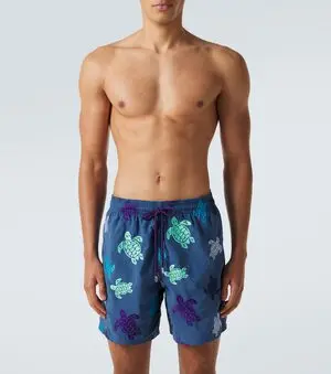 Vilebrequin Embroidered Swim Trunks - Blue