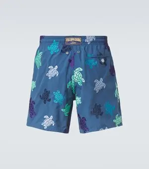 Vilebrequin Embroidered Swim Trunks - Blue