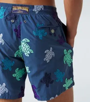 Vilebrequin Embroidered Swim Trunks - Blue