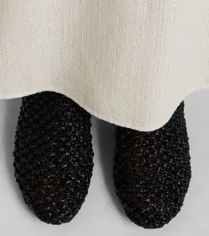 SOULIERS MARTINEZ Mallorca Woven Leather Mules
