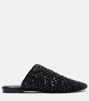 SOULIERS MARTINEZ Mallorca Woven Leather Mules