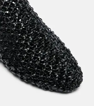 SOULIERS MARTINEZ Mallorca Woven Leather Mules