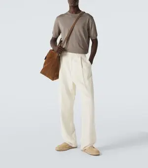 Giorgio Armani Silk And Cotton Crewneck Sweater