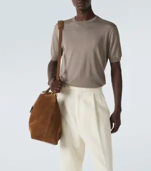 Giorgio Armani Silk And Cotton Crewneck Sweater