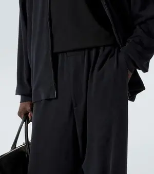 Giorgio Armani Knitted Wide-leg Pants