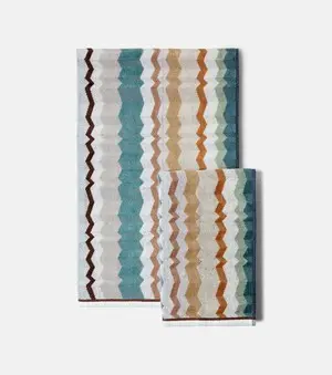 Missoni Eva Set Of 2 Cotton Terry Towels - Multicoloured