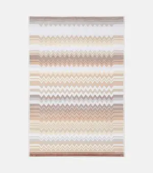 Missoni Giacomo Zigzag Cotton Terry Bath Mat - Beige