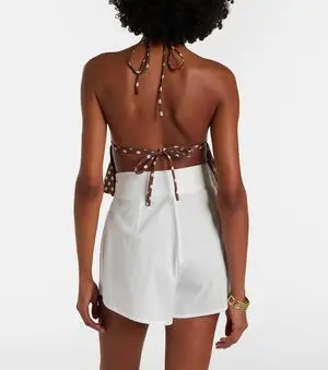 MONTCE Emma Ruffled Polka Dot Halter Top