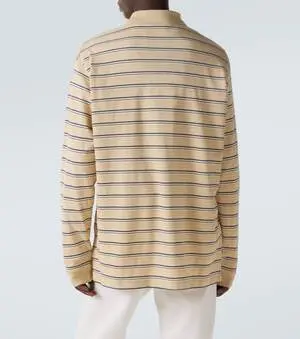 Prada Striped Cotton Piqué Polo Shirt