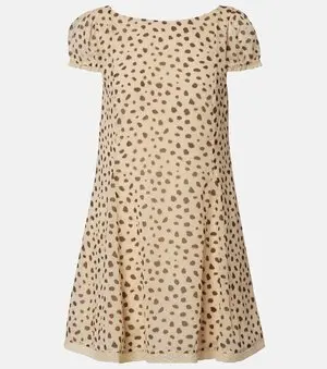 Posse Posse Priscilla Animal Print Silk Minidress Brown