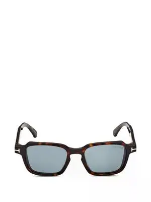 TOM FORD Rectangle Frame Sunglasses - Brown