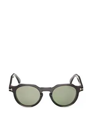 TOM FORD Geometric Frame Sunglasses - Brown