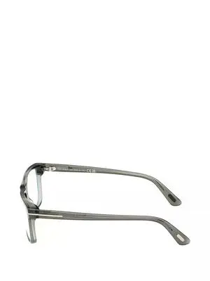 TOM FORD T-logo Rectangle-frame Glasses - Grey