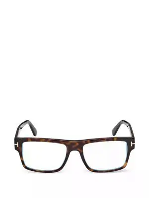 TOM FORD Rectangle-frame Glasses - Brown