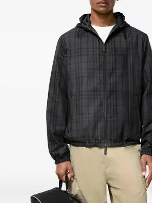 Burberry Reversible Check Hooded Jacket - Grey
