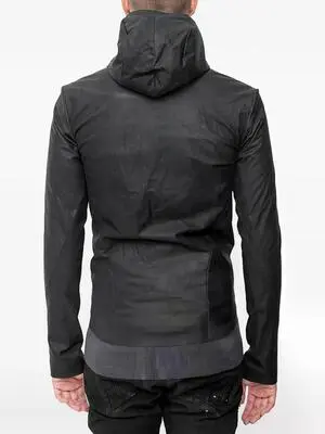 MA+ Detachable Hood Leather Jacket
