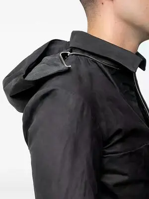 MA+ Detachable Hood Leather Jacket