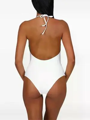 BIKINVILLE Bougainvillea Floral-print Halterneck Swimsuit