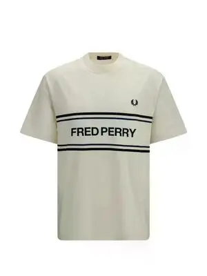 Fred Perry Logo-print Striped T-shirt