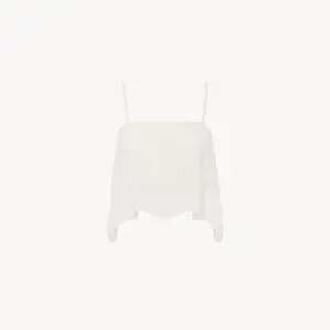 Chloé Cropped Flower Pointelle Knit Top