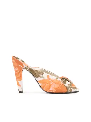 Chloé Suzie Heeled Mule - Blooming Orange
