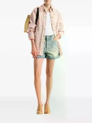Balmain Zip Up Shorts For Women