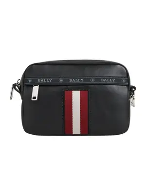 Bally Logo Detailed Zip-up Shoulder Bag - Black