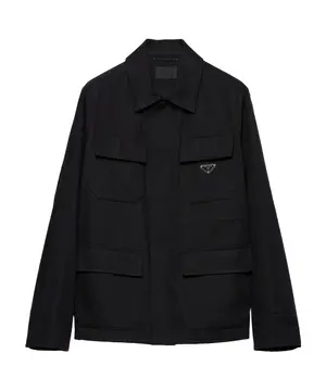 Prada Triangle-logo Straight Hem Jacket