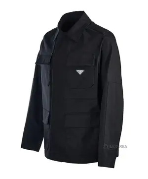 Prada Triangle-logo Straight Hem Jacket