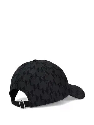Karl Lagerfeld Monogram Jacquard Cap - Black