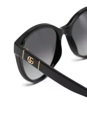 Gucci Double G Round-frame Sunglasses