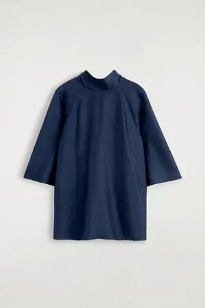 Cos Draped Tie-detail Silk Top