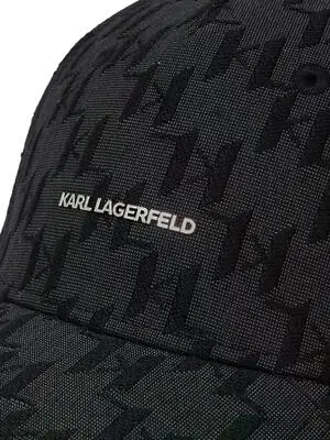Karl Lagerfeld Monogram Jacquard Cap