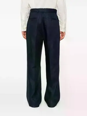 Tagliatore Pleated Straight-leg Trousers