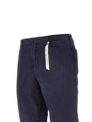 SANTANIELLO Tailored Trousers With Turned-up Hems