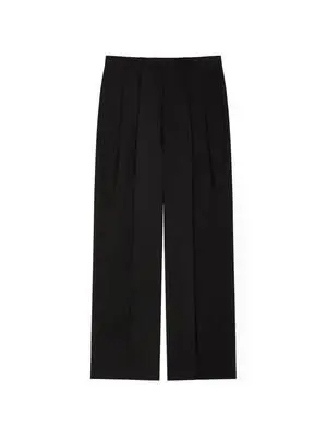 Givenchy Pleated Wool-blend Trousers - Black