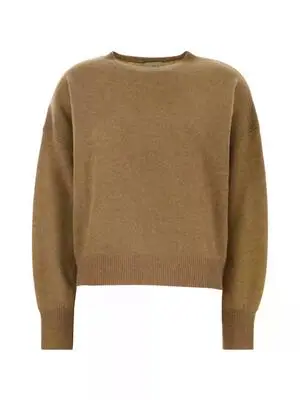 Le Kasha Ribbed Long Sleeve Sweater - Brown